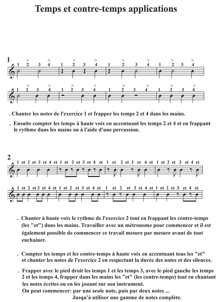 Théorie, solfège et exercices | la boîte à rythme mentale