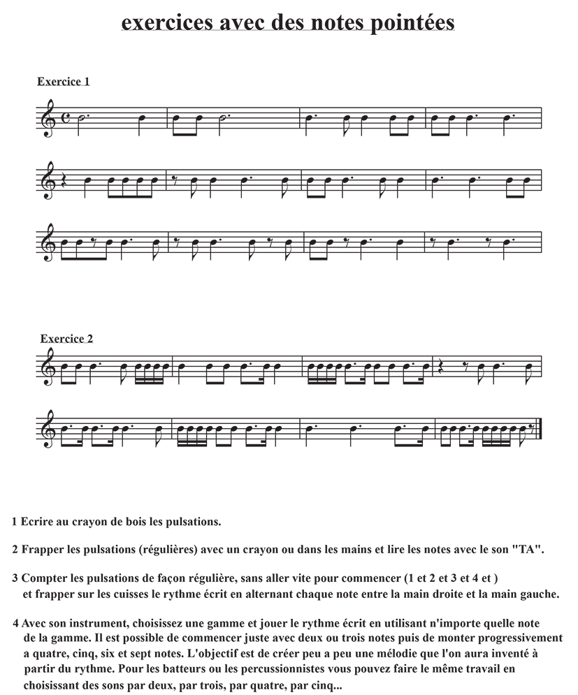 Théorie, solfège et exercices | la boîte à rythme mentale